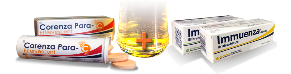 Corenza Para-C | Effervescent cold and flu tablets